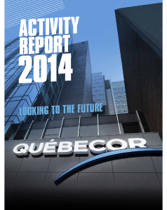 Quebecor Annual Documentation - Québecor